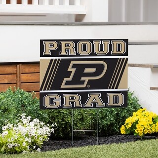 Purdue University 24" x 18" Graduation Coroplast Outdoor Yard Sign ...