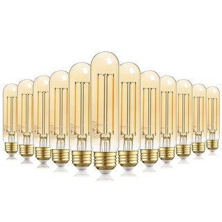 4.5W Dimmable Vintage Edison Bulbs, T10 LED Bulb, 2200K - 12PACK - Bed ...