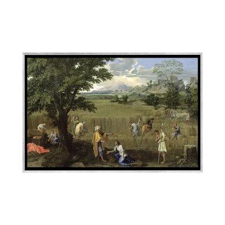 iCanvas "Summer, or Ruth and Boaz, 1660-64 " by Nicolas Poussin Framed ...