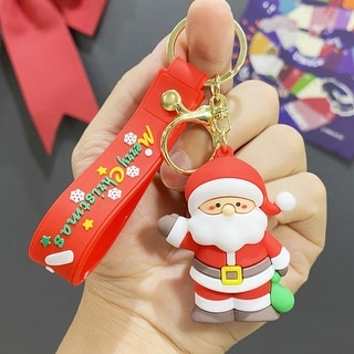 Red Santa Claus PVC Keyrings - Bed Bath & Beyond - 42087865