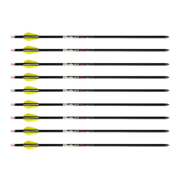 Wicked Ridge XX75 20-Inch Aluminum Arrow with Alpha-Nocks (9-Pack ...