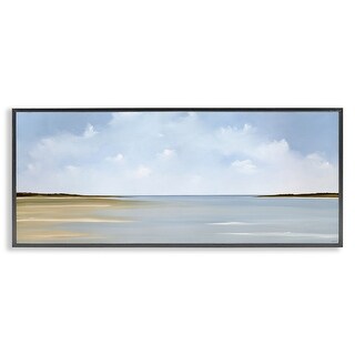 Stupell Beach Clouds Landscape Framed Giclee Art Design by Rick Fleury ...