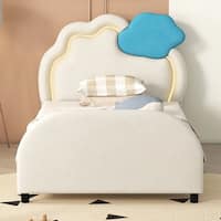 Cute Upholstered Bed Frame Cloud-Shaped - Bed Bath & Beyond - 40116210