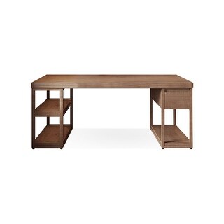 Dark Chestnut Color Rectangular Solid Wood desks - Bed Bath & Beyond ...