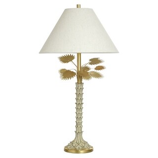 StyleCraft Dann Foley Lifestyle - Table Lamp - Patina Palm - Cream Gold ...