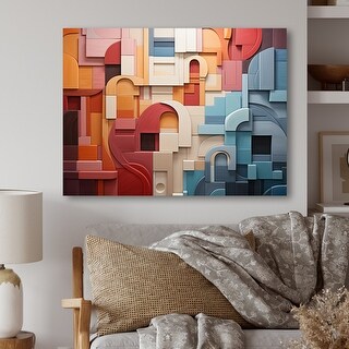 Designart "Constructivism Constructed Horizons XIV" Constructivism ...