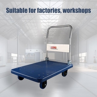 Heavy Duty Flatbed Cart with 661 lb Capacity,Foldable Hand Truck - Bed ...