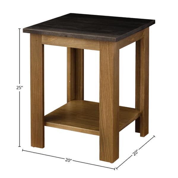 Modern Traditional 20-inch Wide End Table with Shelf - Bed Bath ...