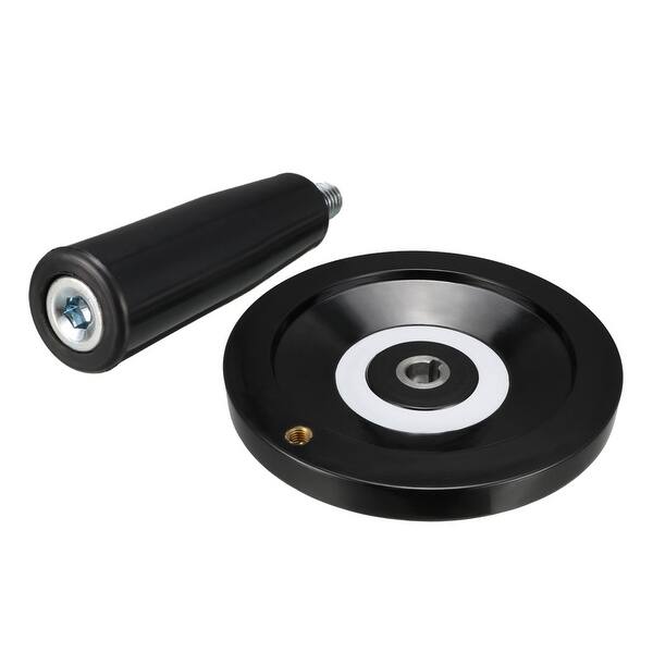 Hand Wheel 200mm Dia. 18mm Hole Dia. for Milling Machine - Black - Bed ...
