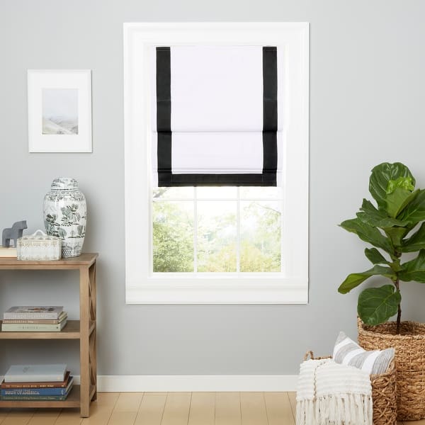 ATI Home Frontera 100% Blackout Roman Shade - On Sale - Bed Bath & Beyond - 36046036