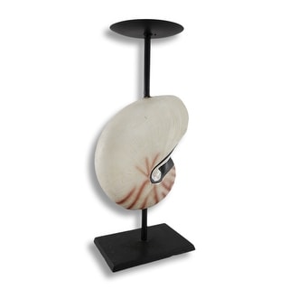 Nautilus Shell Pillar Candle Holder Stand - Bed Bath & Beyond - 17240360