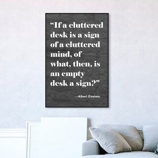 Oliver Gal 'Cluttered Desk' Typography and Quotes Wall Art Framed ...