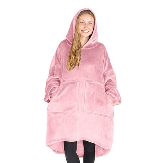 The Bare Homey Wearable Blanket Microplush Split Front Pocket - Bed ...