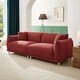 88.58" Comfy Bread-Like Loveseat Sofa Couch with Extra Deep Seats - Bed ...