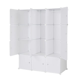 Stackable Cube Storage Shelves for Closet Organization - Bed Bath ...