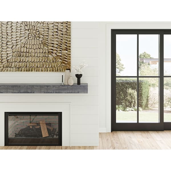 rustic fireplace shelf