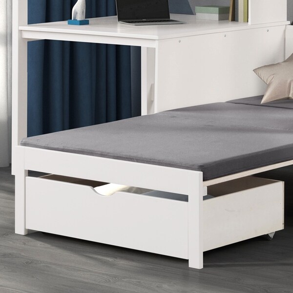 Convertible bench into bed store