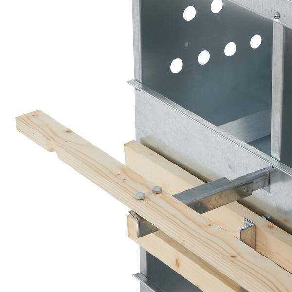 Brower 406B Galvanized Steel 6 Hole 30 Bird Nest Chicken Brooding Box ...