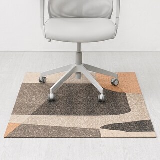 Jani Rug'd Chair Mat - Anti-Slip Ergonomic Rug and Chairmat Combo for ...