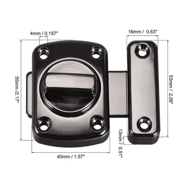 Rotate Bolt Latch, Zinc Alloy Gate Latches Door Slide Lock - Bed Bath ...