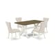 5 Piece Dining Room Table Set with 4 Kitchen Chairs - Rectangular Dinette Table - 60 - Bed Bath ...