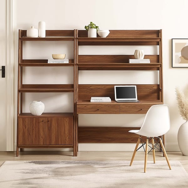 Bixby 2-Piece Wood Office Desk and Bookshelf - On Sale - Bed Bath ...