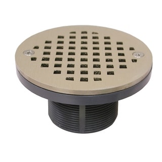Jones Stephens D50985 2" PVC Drain Spud with 4" Nickel Bronze Strainer ...