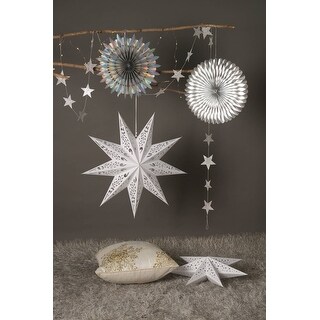 Expobazaar Handmade Paper Star 60 Cm (Dia) (Case of 6) - White - Bed ...