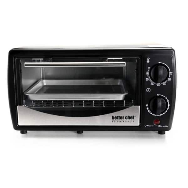 Better Chef 9L Toaster Oven Broiler with Slide-Out Rack and Bake Tray ...