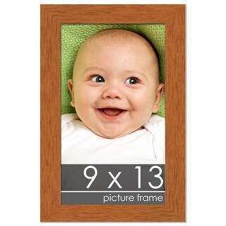 9x13 Traditional Honey Pecan Complete Wood Picture Frame with UV ...