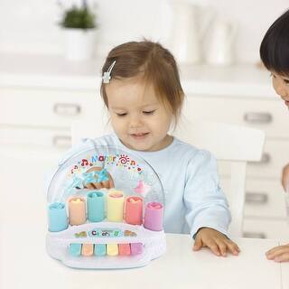 Early childhood education music toy six key electronic keyboard infant ...