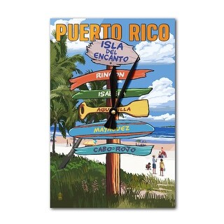 Isla del Encanto, Puerto Rico - Destinations Sign - Tropical Coast ...