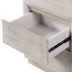 Bedside Table Wood 2 Handle-free Drawer End Table with Metal Runners ...