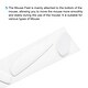 Rounded Curved Mouse Feet Pad 0.6mm for 310 Mouse White 3Pcs/3 Set ...
