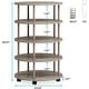 5-Tier Revolving Shoe Rack, 360° Rotating Shoe Storage Organizer - Bed ...