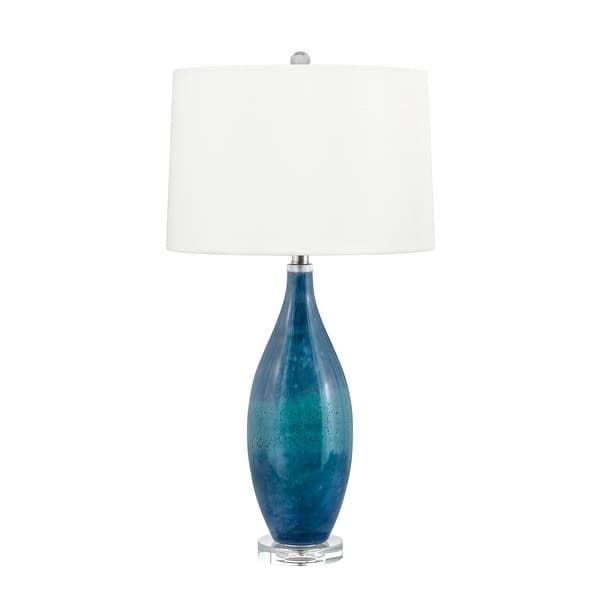 Scilla 30 in. Dark Blue with Light Blue Table Lamp - Bed Bath & Beyond ...