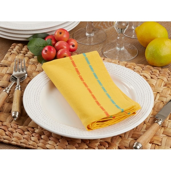 Table Napkins With Dobby Border Design (Set of 4) - Bed Bath & Beyond ...