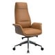 Summit Series High-Back Swivel Leather Office Desk Chair with Metal ...