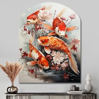 Fishing Contemporary Koi Fish I - Hunting & Fishing Metal Wall Hanging ...