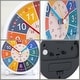 Mechanical Alarm Clock Colorful Cartoon Design, No Tick Sound, Battery ...