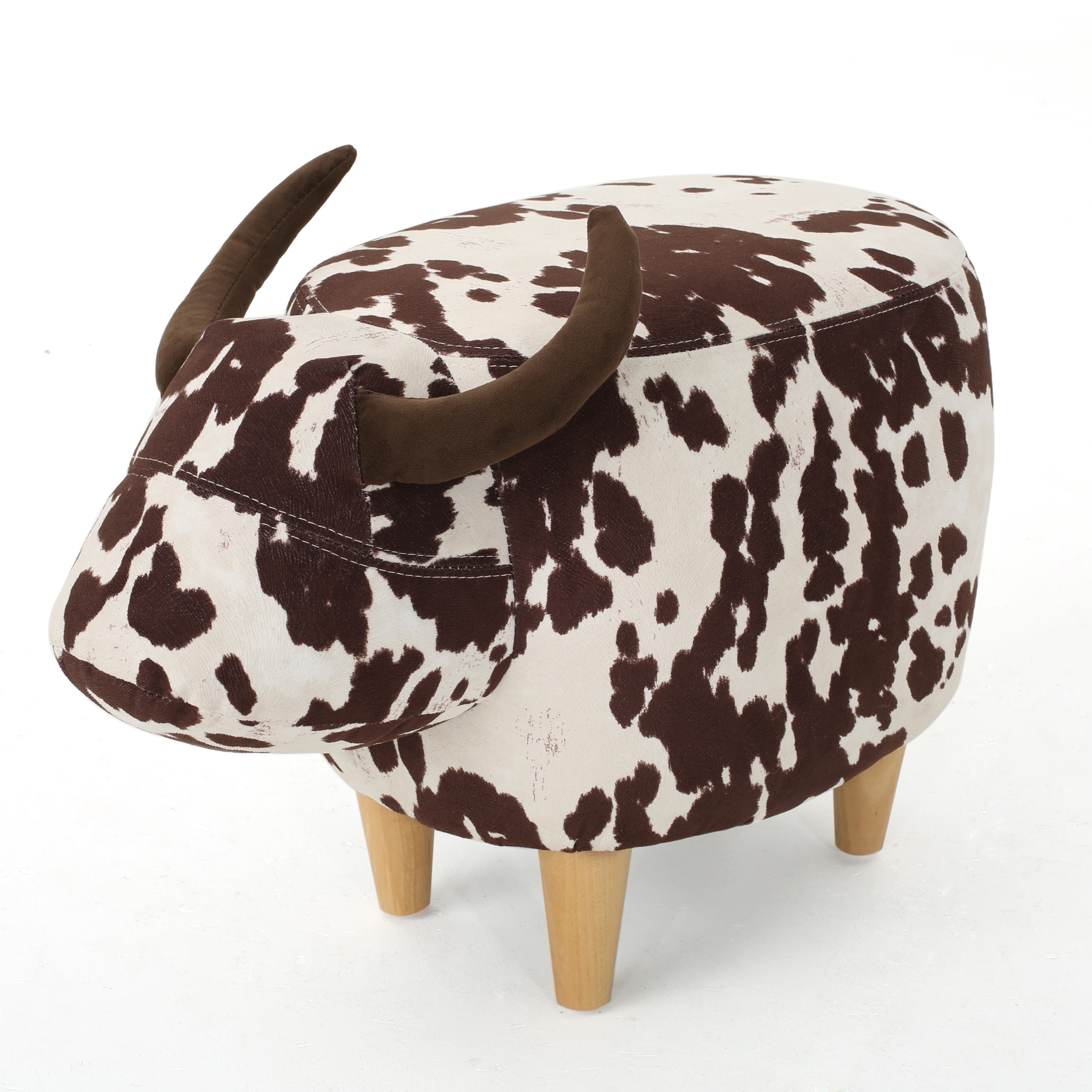 Portable Adorable Upholstered Ottoman Kid Animal Seat Yak Elephant Cow Bed Bath Beyond 40943398