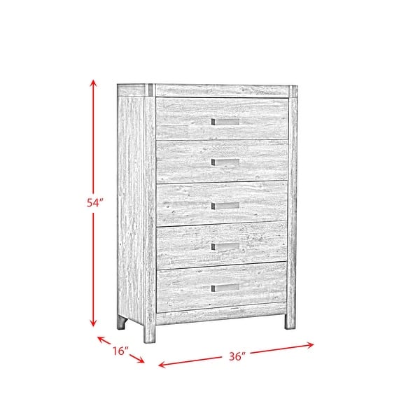 Picket House Furnishings Wren 5-Drawer Chest in Chestnut - Bed Bath ...