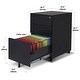 Modern SOHO Design 3-Drawer Metal Mobile File Cabinet with Lock Key ...