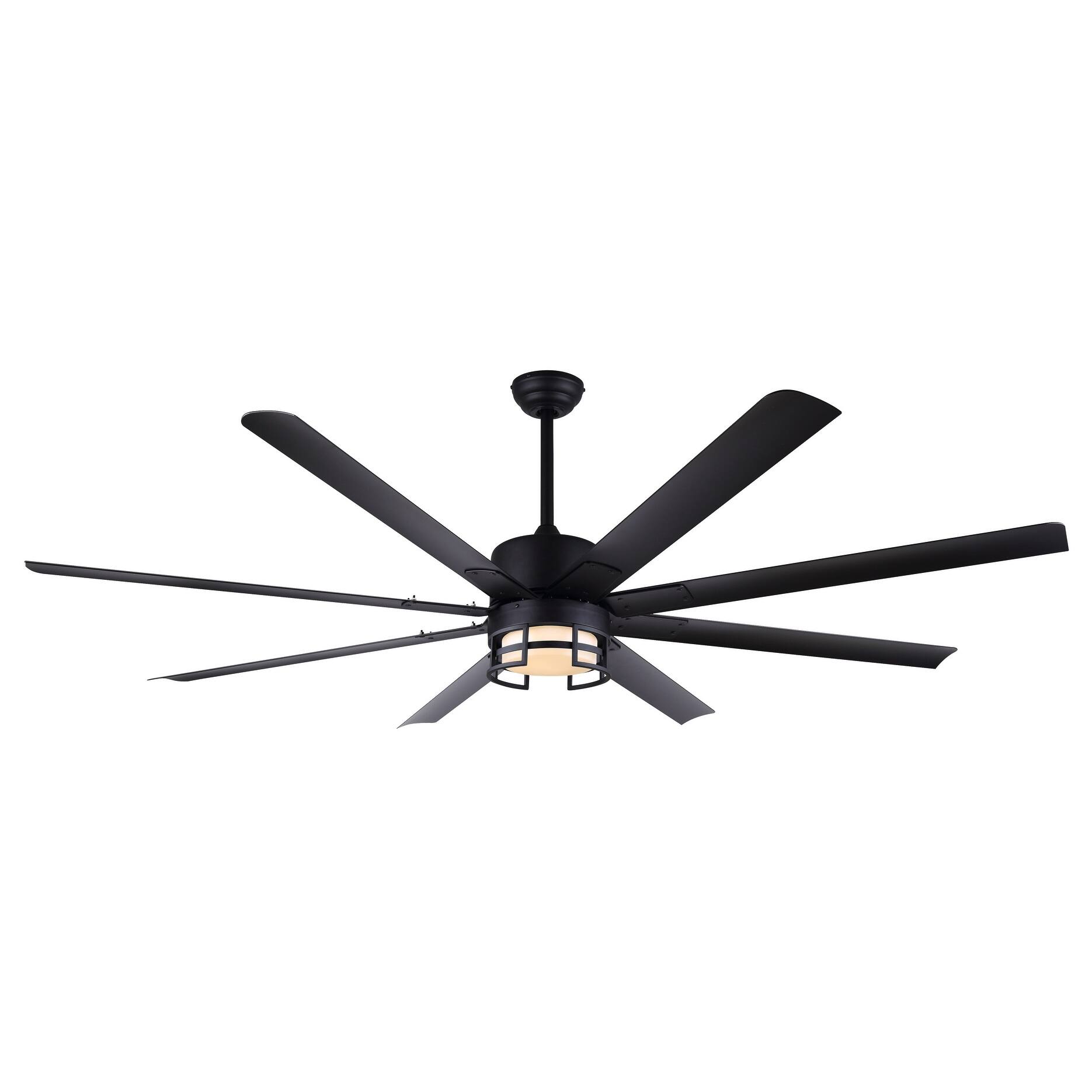 Ezra 8 Blade 72" Ceiling Fan with LED Light - Bed Bath & Beyond - 37306835