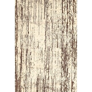 Nahele Contemporary Abstract Rug, Cream/Brown, Accent Rug - Bed Bath ...