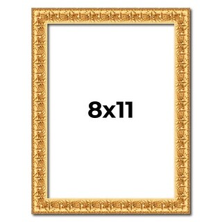 8x11 Frame Gold Real Wood Picture Frame Width 1 inches | Interior - Bed ...