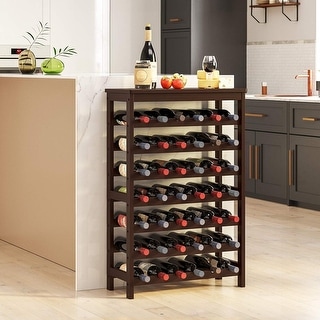 7-Tier 42-Bottle Wine Rack Free Standing Floor - Bed Bath & Beyond ...
