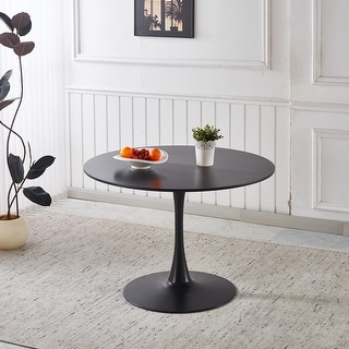 42.1"Tulip Table, Mid-century Dining Table for 4-6 People - Round MDF ...