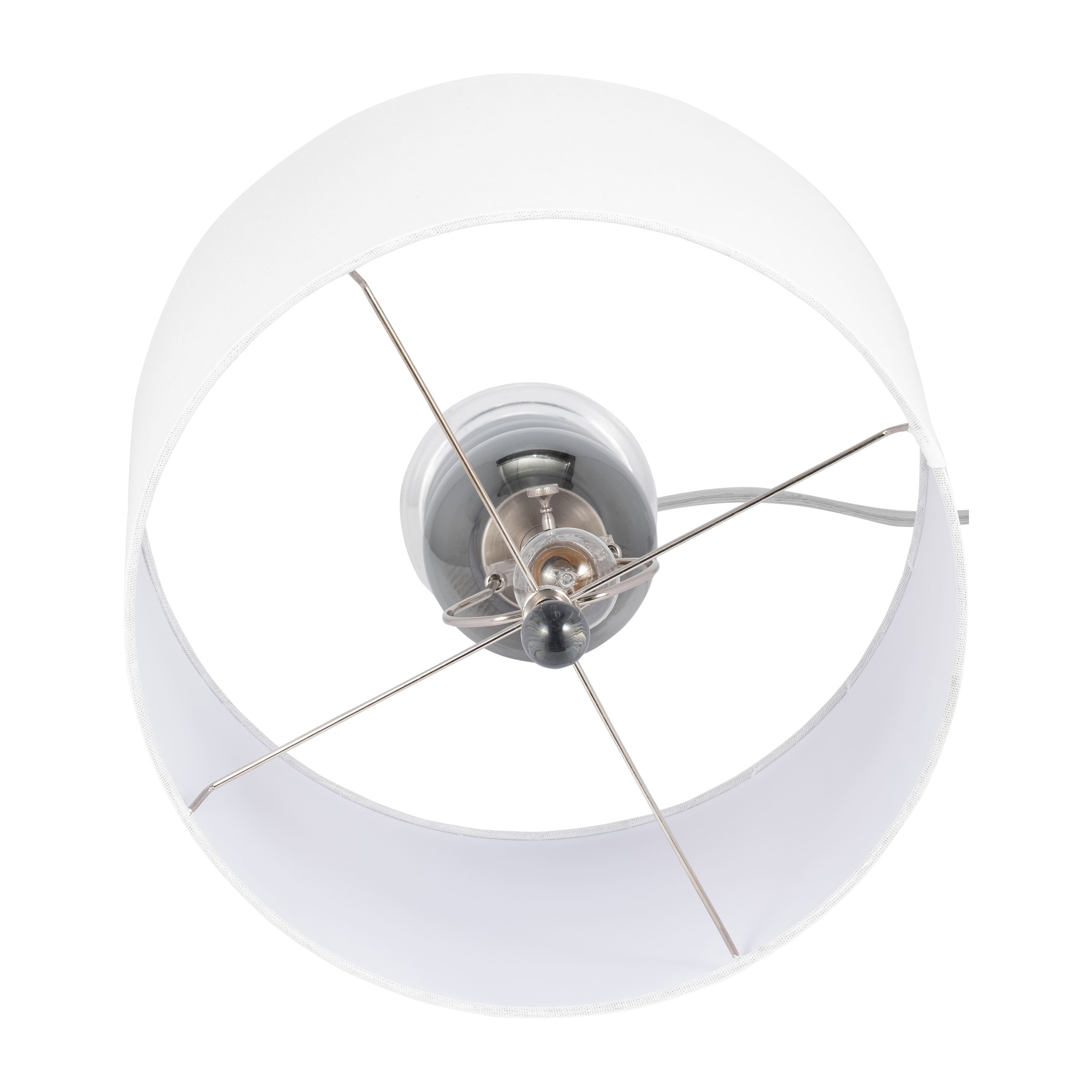 Sagebrook Home Modern Glass Orbs Table Lamp, Smoke Color, Metal Base ...