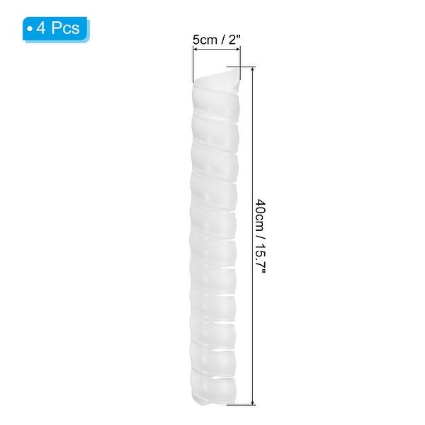 4Pcs Plastic Tree Trunk Protector Spiral Bark Wraps Guard, 15.7"x2 ...